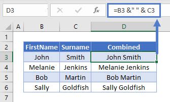 Combine First And Last Names In Excel Google Sheets Auto VBA