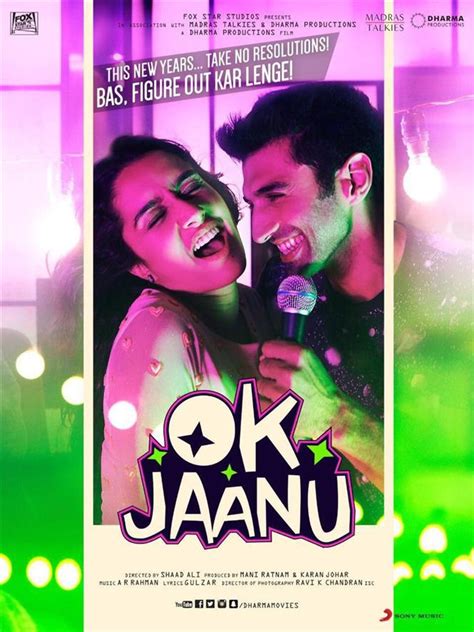 Ok Jaanu New Poster Hindi Movie Music Reviews And News