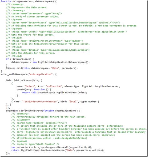 how does a lightswitch html client application work codeproject