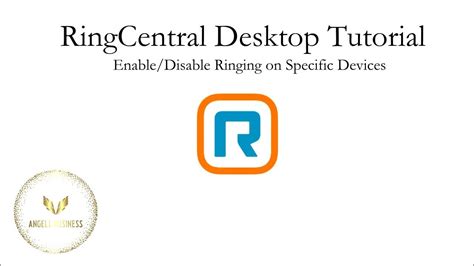 Ringcentral Desktop App Tutorial Enabledisable Device Ringing Youtube