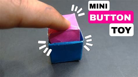 How To Make Origami Button Toy How To Make Toy Button Origami Youtube