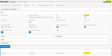 Issue With Arrived Quantity And Invoiced Quantity IFS Community