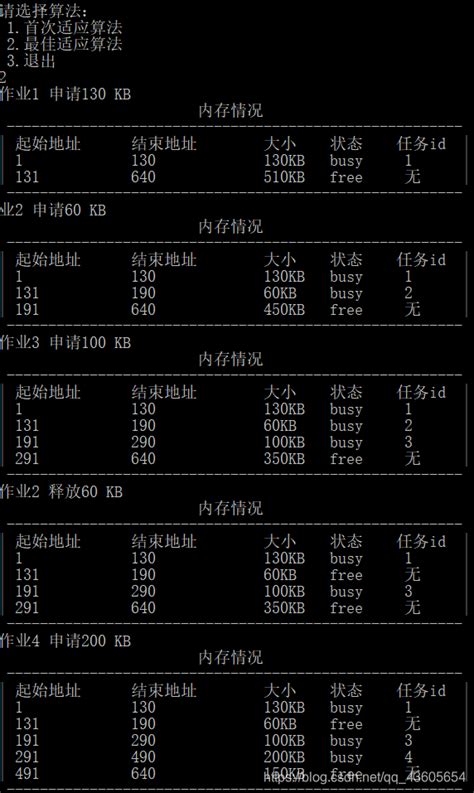 计算机操作系统 实验五：动态分区分配方式的模拟实验51动态分区分配方式的模拟 Csdn博客