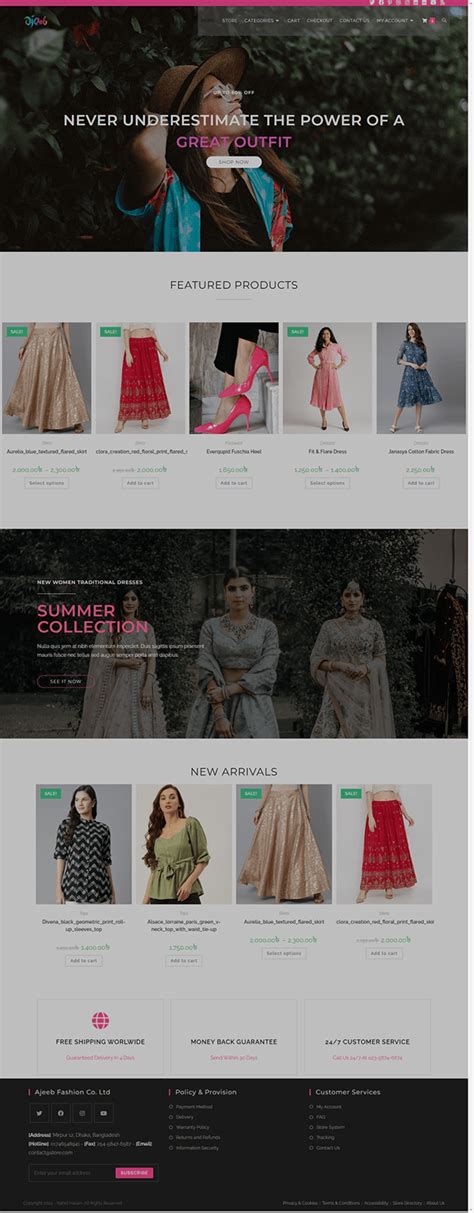 E Commerce Wordpress Website For Women On Behance