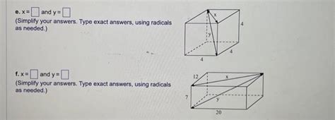 Solved Use The Pythagorean Theorem To Find X And Y In Each Chegg