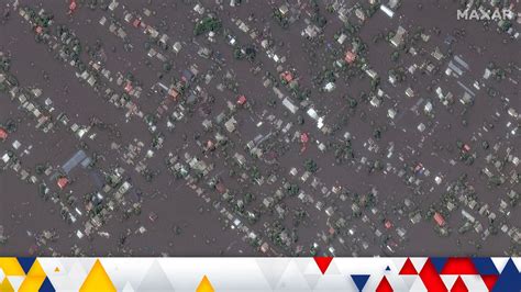 Ukraine War Latest Satellite Images Reveal Submerged Town As Russia