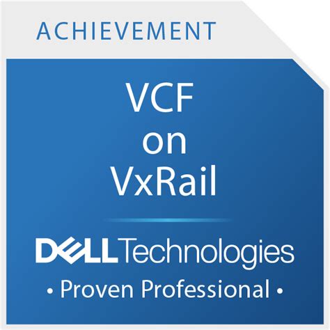 Dell Vcf On Vxrail Achievement Credly