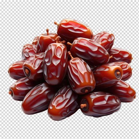 Premium Psd Sweet Moments Captured Detailed Isolated Medjool Dates