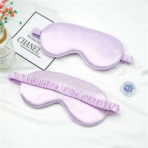 Soft Padded Shade Cover Silk Satin Eye Mask Sleeping Eye Mask And 100