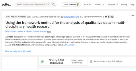 Using The Framework Method For The Analysis Of Qualitative Data In Multi Disciplinary Health