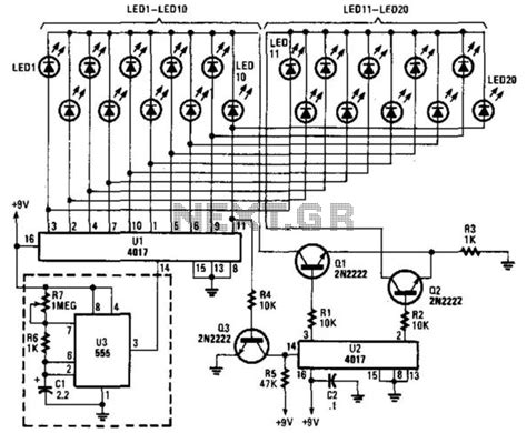 100 Led Chaser Circuit Diagram Circuit Diagram