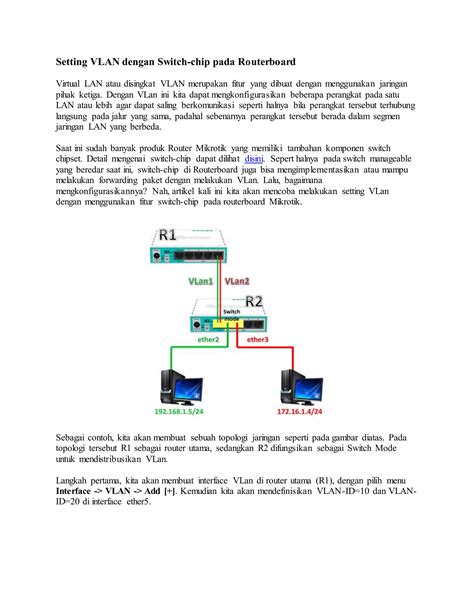 Setting Vlan Dengan Switch Pdf