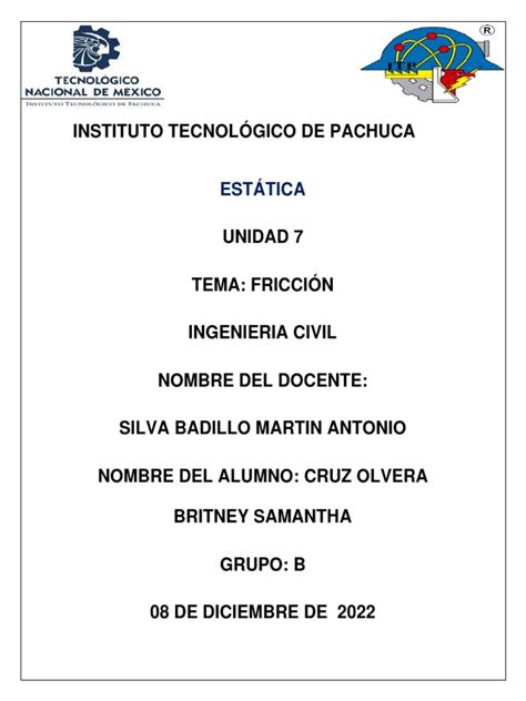 Estatica Pdf Fricción Fuerza
