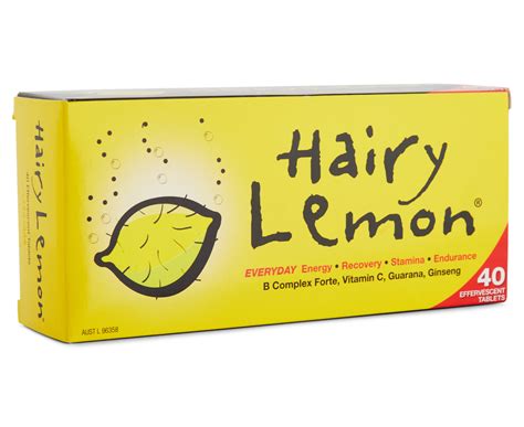 Hairy Lemon Vitamin Effervescent Tablets 40 Pack Nz