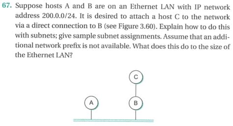 solved 67 suppose hosts a and b are on an ethernet lan with
