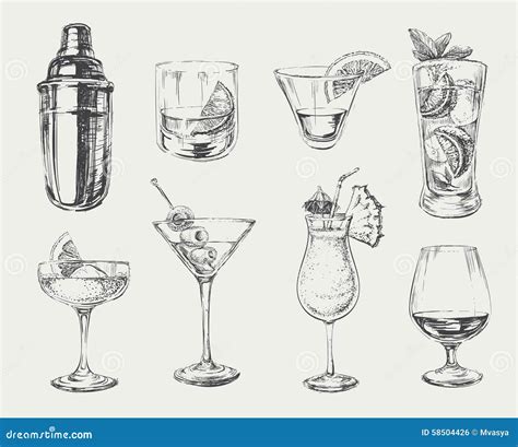 Cocktail Drawing