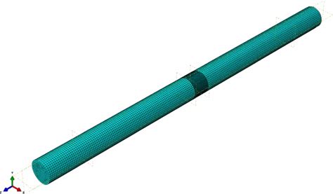 Complete 3d Finite Element Model Of The Shaft Download Scientific Diagram