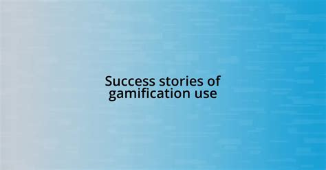 My Experience With Gamification Techniques 20 Trivia Questions And Answers