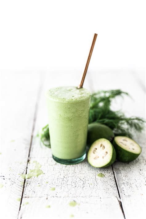 Feijoa And Fennel Green Smoothie Swoon Food