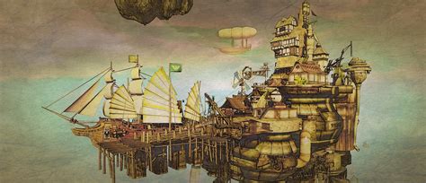 배경 화면 그림 삽화 항해중인 배 초상화 차량 생명 유령선 교정쇄 브리 간틴 미술 신비한 여행 이야기