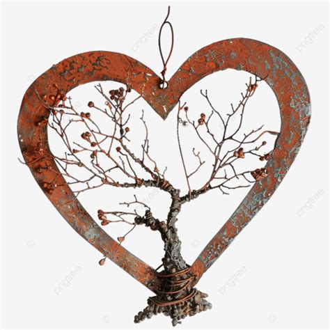 하트 모양의 나무 장식 하트 모양 나무 화려한 Png 일러스트 및 이미지 에 대한 무료 다운로드 Pngtree