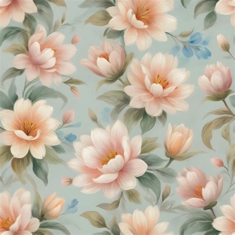Premium Photo The Floral Wallpaper By Person