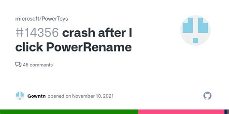 Crash After I Click PowerRename Issue 14356 Microsoft PowerToys