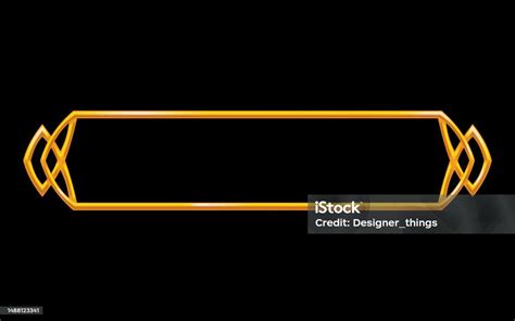 Frame Medieval Game Ui Metallic Title Banner Or Decorative Border Vector Assets For Web Or Game