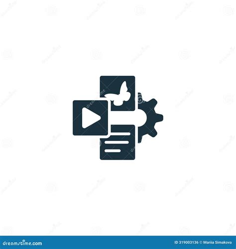 Content Creation Icon Monochrome Simple Virtual Assistant Icon For Templates Web Design And