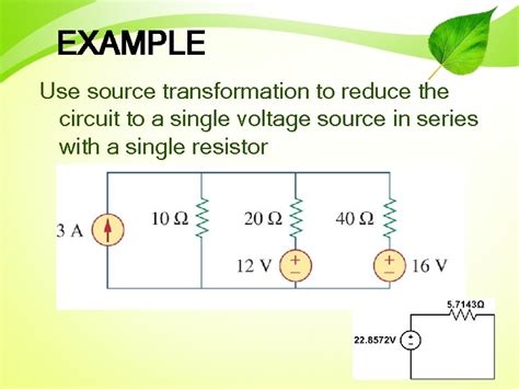 Chapter 5 Circuit Theorems Circuit Theorems Source Transformation