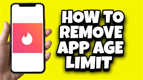 How To Fix Age Restriction Problem On Tinder Tested Working Youtube