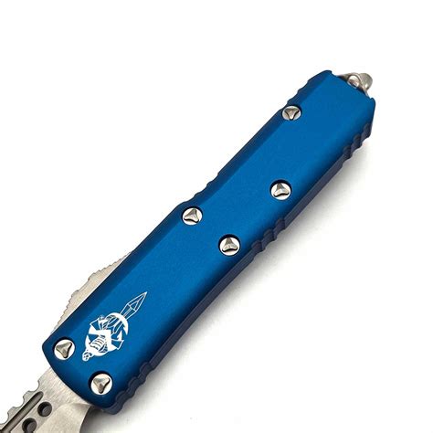 Microtech Utx 85 719w 10bls Blue Warhound Stonewash Standard