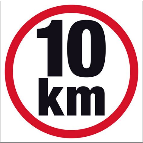 10 km Sign – Markit Graphics