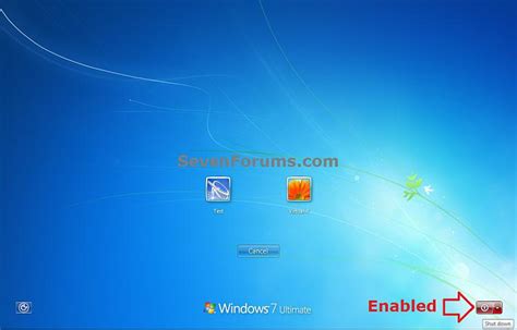 shut down enable or disable shut down without logging on windows 7 help forums