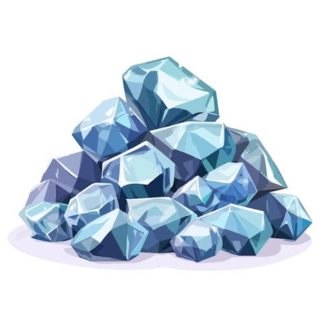 Luxurious Pile Of Blue Shiny Diamonds Gemstones Premium Ai Generated