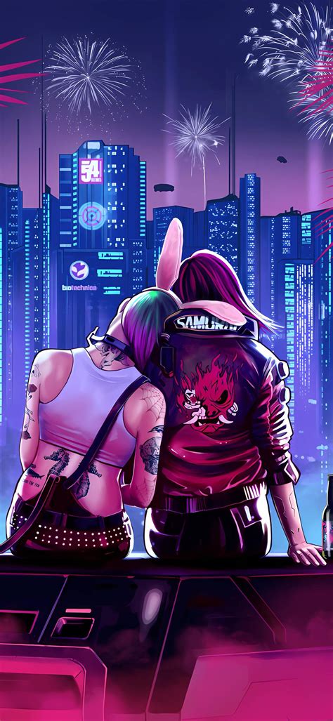 Cyberpunk 2077 Judy And V Wallpaper By Dilara Ozden 1993x4320 R