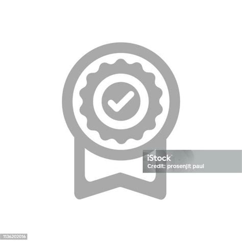 배지 증서 메달 품질 보상 상 패 수상 리본 그레이 어워드 아이콘 1에 대한 스톡 벡터 아트 및 기타 이미지 1 1위 개념 기호 Istock