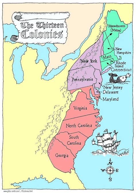 Blank Map Of Colonies
