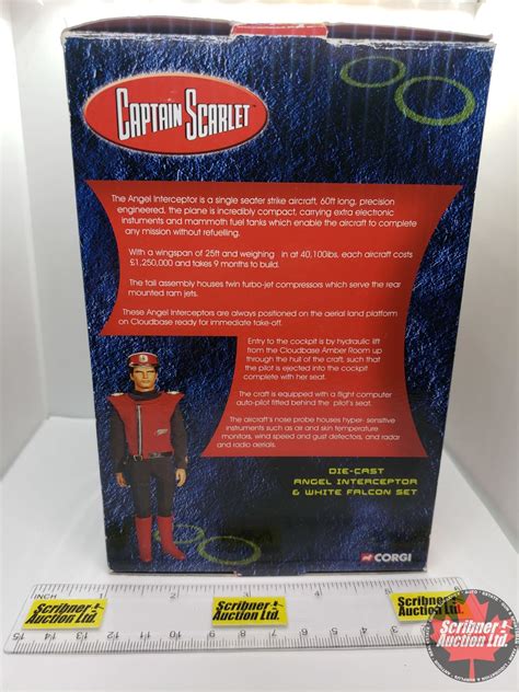 Corgi Captain Scarlet And New Captain Scarlet Angel Interceptor And White