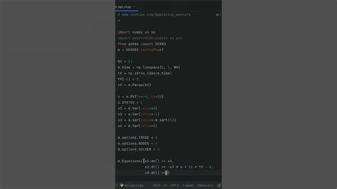 master dynamic optimization in python with gekko solve and visualize control problems easily