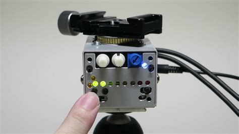 自作電動雲台の動き ステップ動作モード YouTube