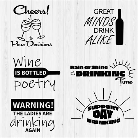 Funny Drinking Svg Bundle Day Drinking Bundle Girls Weekend Svg