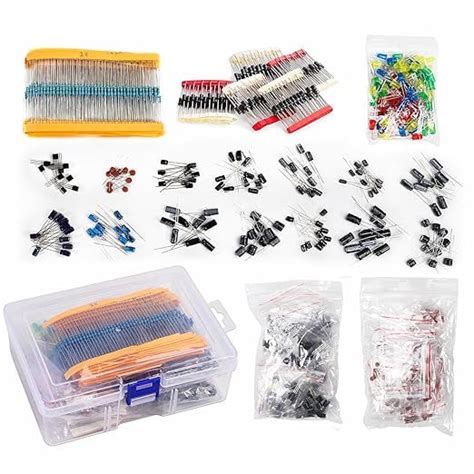 1400pcs Basic Electronics Component Assortment Kit Electrolytic Capacitor Ceramic Capacitor