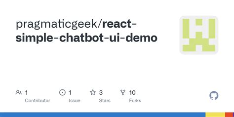 GitHub - pragmaticgeek/react-simple-chatbot-ui-demo