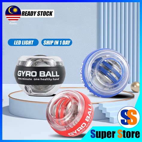 Gyro Ball Gyroscope Led Wrist Ball Power Gym Training Exercise Tool