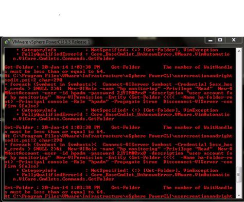 Creating Non Root User For Monitoring Esxi Health Powercli