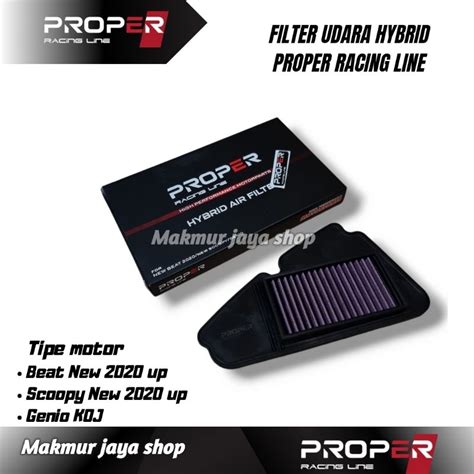 Jual Proper Racing Line Filter Udara HYBRID Honda Beat New Deluxe Scoopy New Genio K J