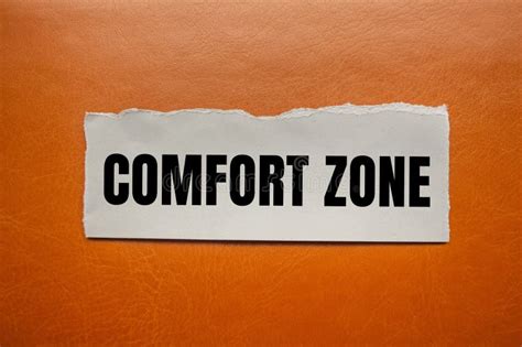 Comfort Zone Message Written On Ripped Torn Paper Piece With Brown