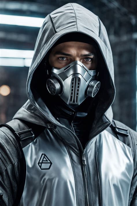 K Hyper Realistic Full Frontal Shot Male Cyberpunk Andr By Majed