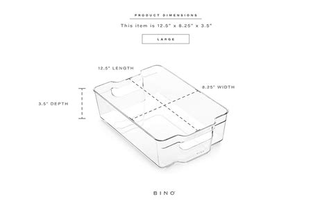Bino Stackable Rectangular Plastic Storage Organizer Bin Large 2